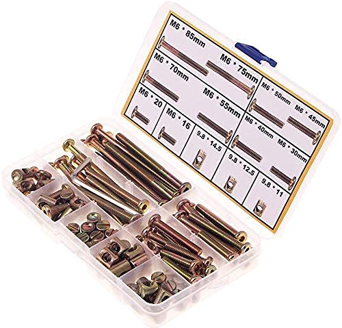 Crib Screws and Bolts Replacement-M6 Bolts Nuts Hardware Kit - Want It All