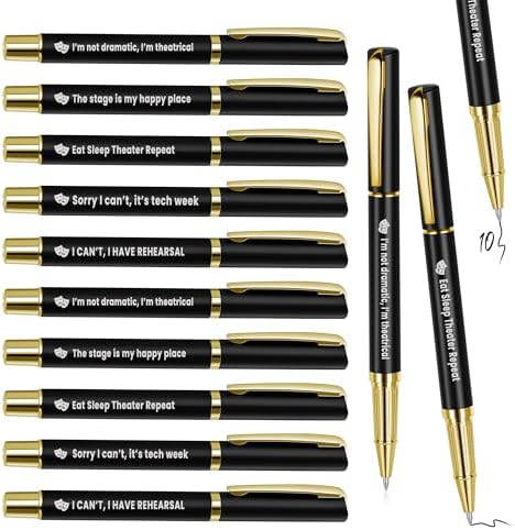Amazon.com: Theater Gifts 10PC Theatre Life Ballpoint Pens Broadway ...
