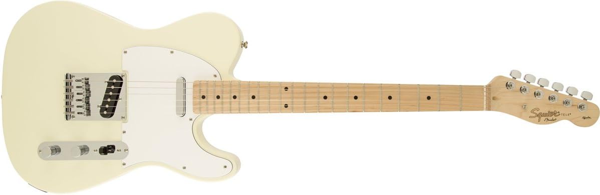 Squier Affinity Tele MN AWH Electric Guitar : Amazon.co.uk: Musical ...