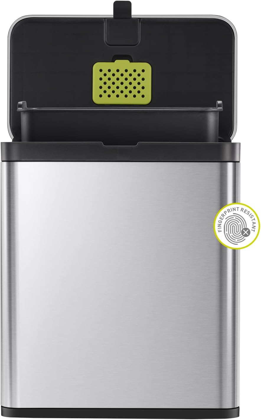 EKO Stainless Steel Kitchen Food Waste Compost Bin with Removable Inner ...