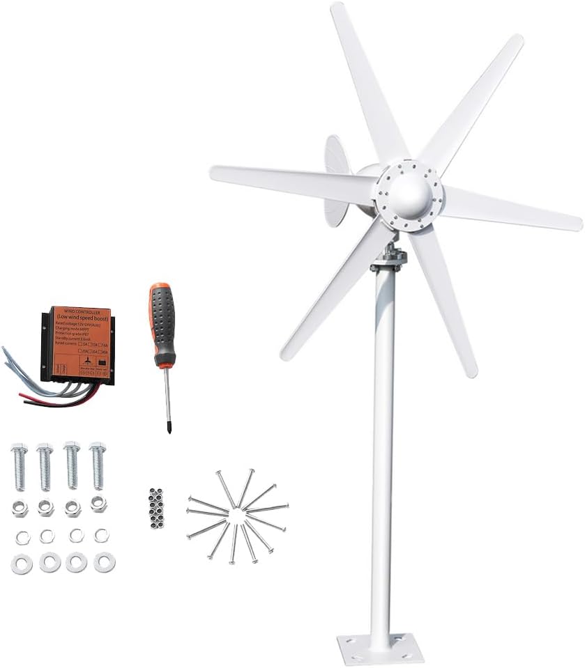 Amazon.com: hatleues Wind Generators for Home Use 800W 24V Windmill ...