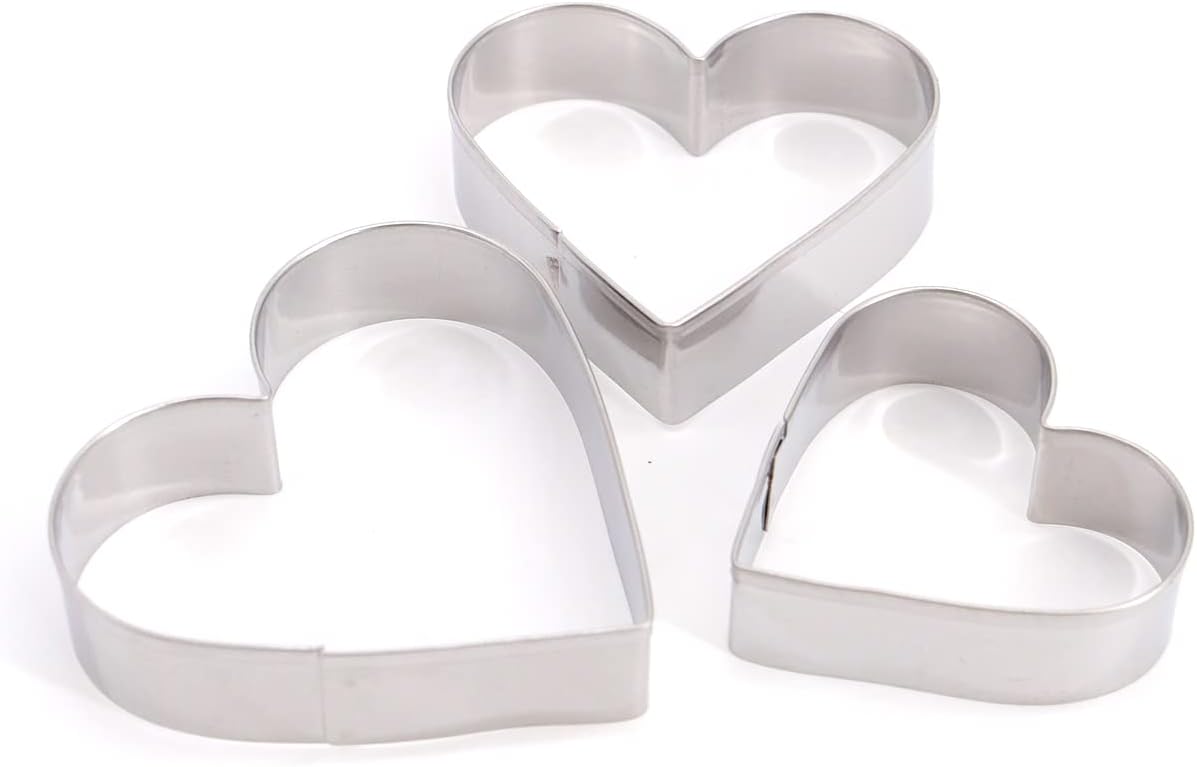 Custom Cutters Heart Shaped Cookie Cutter | Plastic Cutter for Baking ...