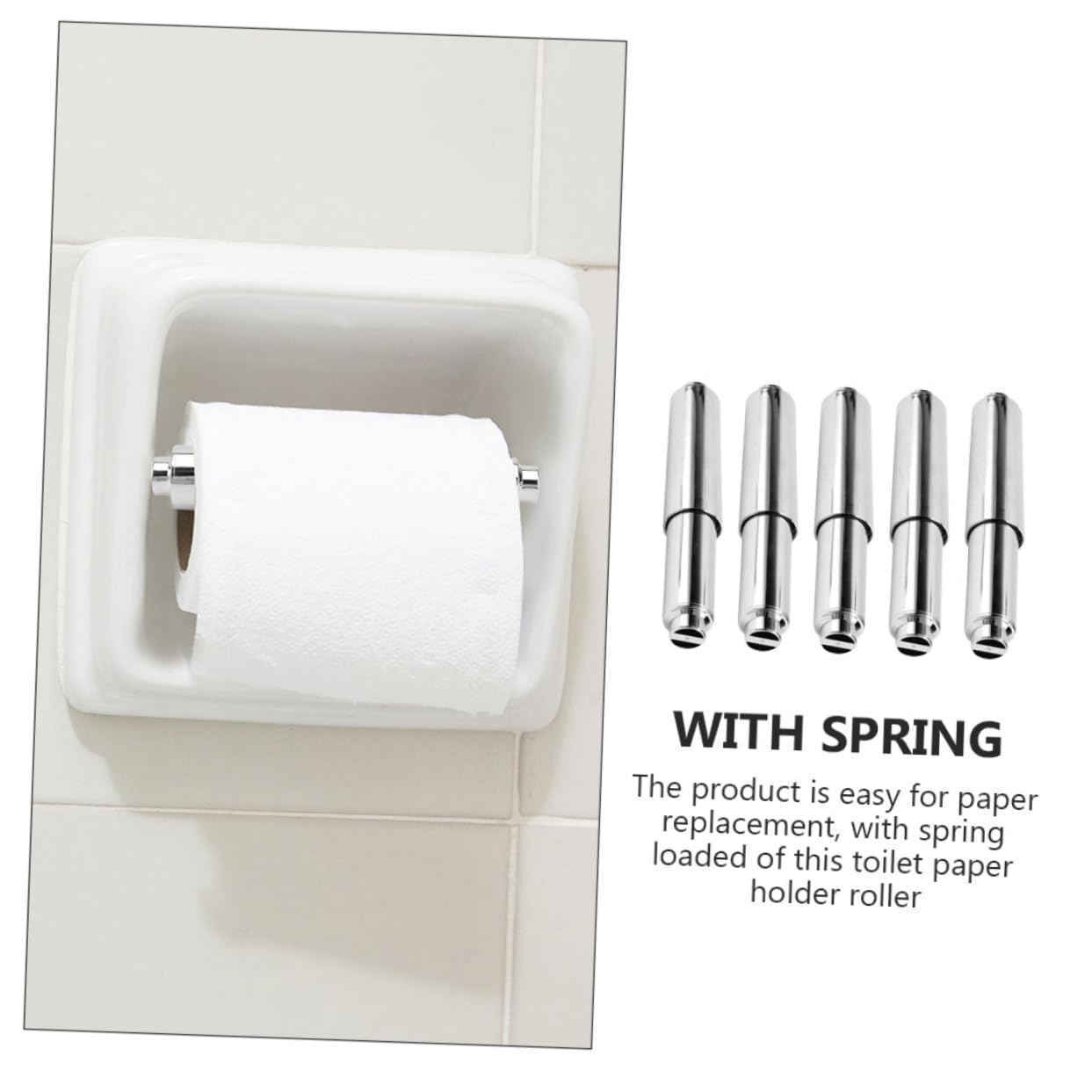 Toilet Paper Roll Holder Extender Franklin Brass Granville 4 Piece
