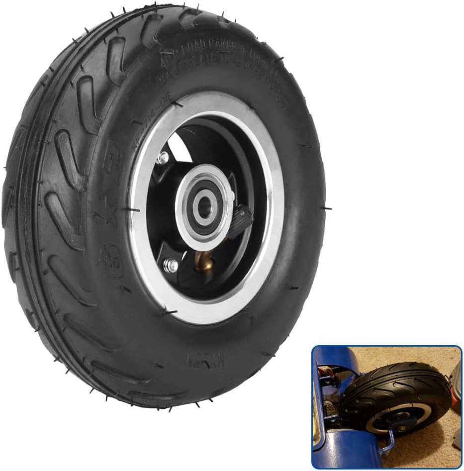 Amazon.com: 6X2 Inflation Tire Wheel Use 6" Tire Alloy Hub 160mm ...