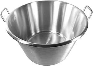 Amazon.com: Saranya 18 Shop New 21" Large Stainless Steel Pot Cazo para ...