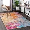 Amazon.com: Lahome Modern Abstract Washable 5x7 Area Rugs for Living ...