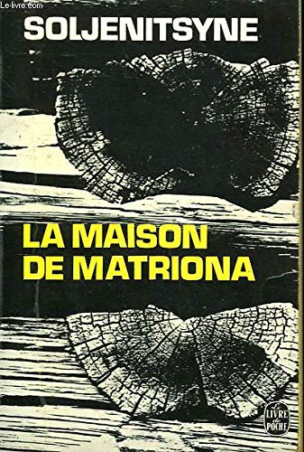 Amazon.com: La maison de Matriona: 9782253004103: SOLJENISTSYNE ...