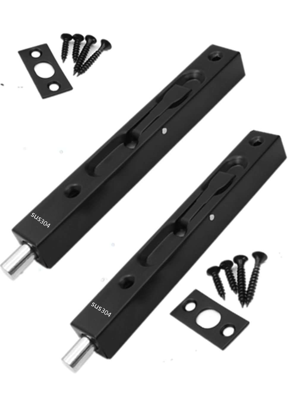 szhdxsy Hidden Latch & Bolt 304 Stainless Steel 6 inch(15cm) Security ...