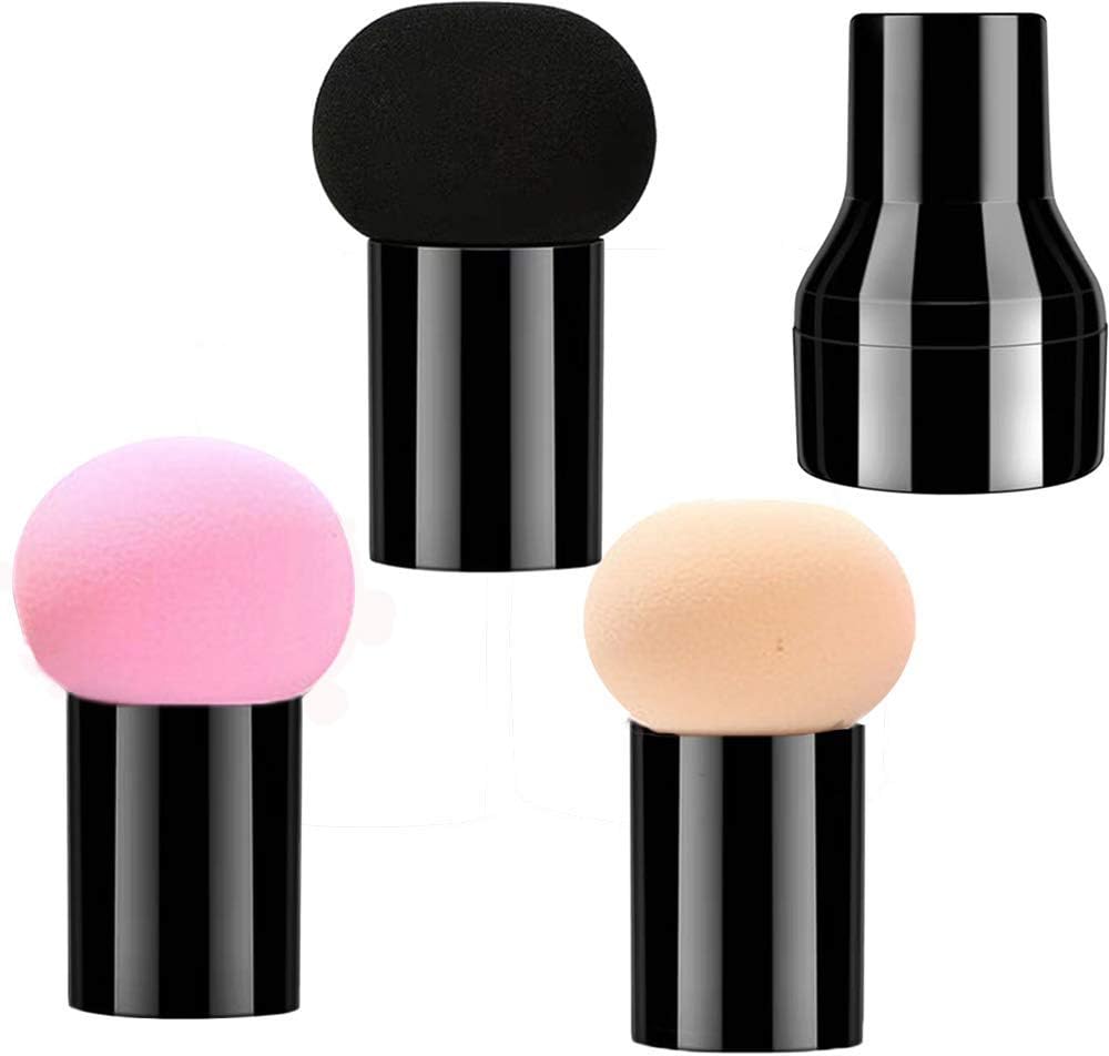 Amazon.com: 8 PACK Mushroom Makeup Sponges with Handle for Foundation ...