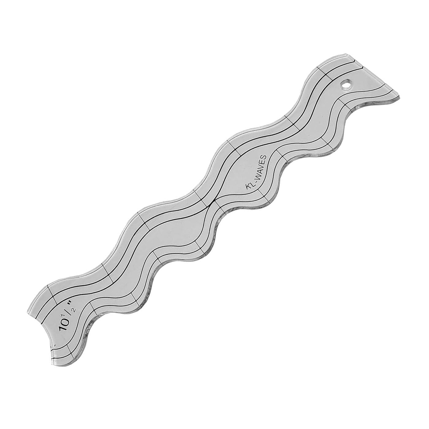 Bequilter Wave Quilting Ruler and Template Wavy Edge Ruler for Sewing ...