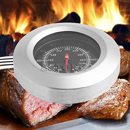 galaksy Stainless Steel BBQ Gauge Grill Thermometer Temp 60~427C 140 ...