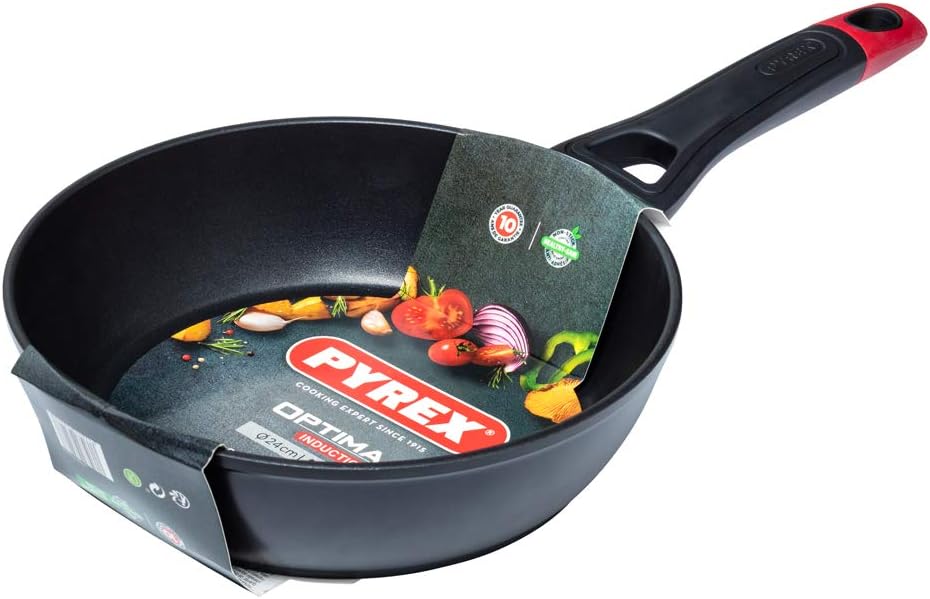 Pyrex Optima + Forged Aluminium Frying Pan 22 cm, Black,4937811 ...
