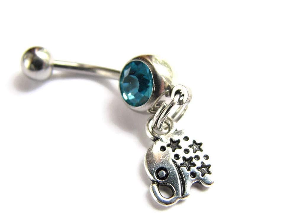 Amazon.com: Tiny Elephant Belly Button Rings : Handmade Products