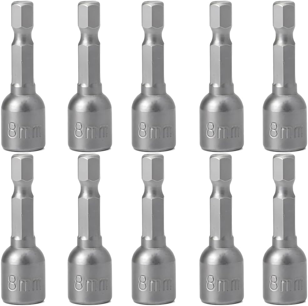 Amazon.com: Kigauru 10Pcs Power Nut Driver Set 1/4 Inch Hex Shank 42mm ...