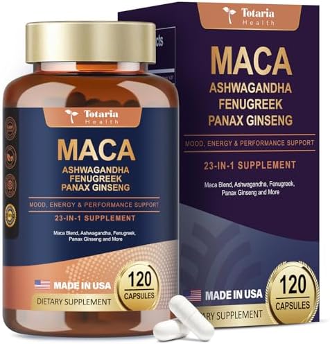Maca Root 5000mg Capsules, 23-in-1 Powerful Peruvian Maca Root Extract ...
