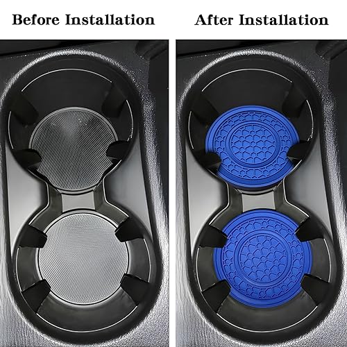 Snapklik.com : Auprite Non-Slip Anti Dust Mats - 2 Pack Dark Blue 2.75 ...