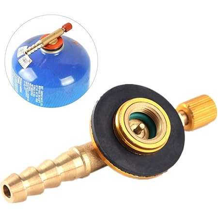 Valve Caps Camping Gas Refill Adapter Universal Brass Stove Burners ...