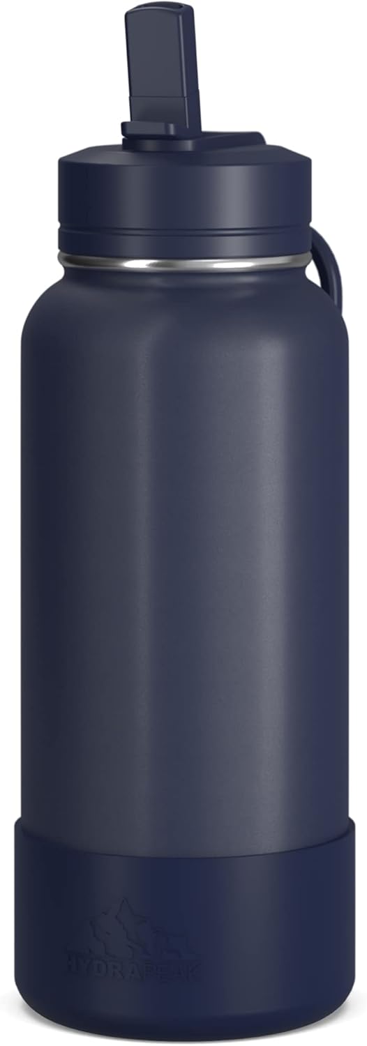 Amazon.com: Hydrapeak 32oz Insulated Water Bottle with Straw Lid ...