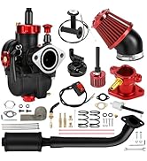 Amazon.com: XIKOBY Mini Bike Exhaust Pipe Header Kit Compatible with ...