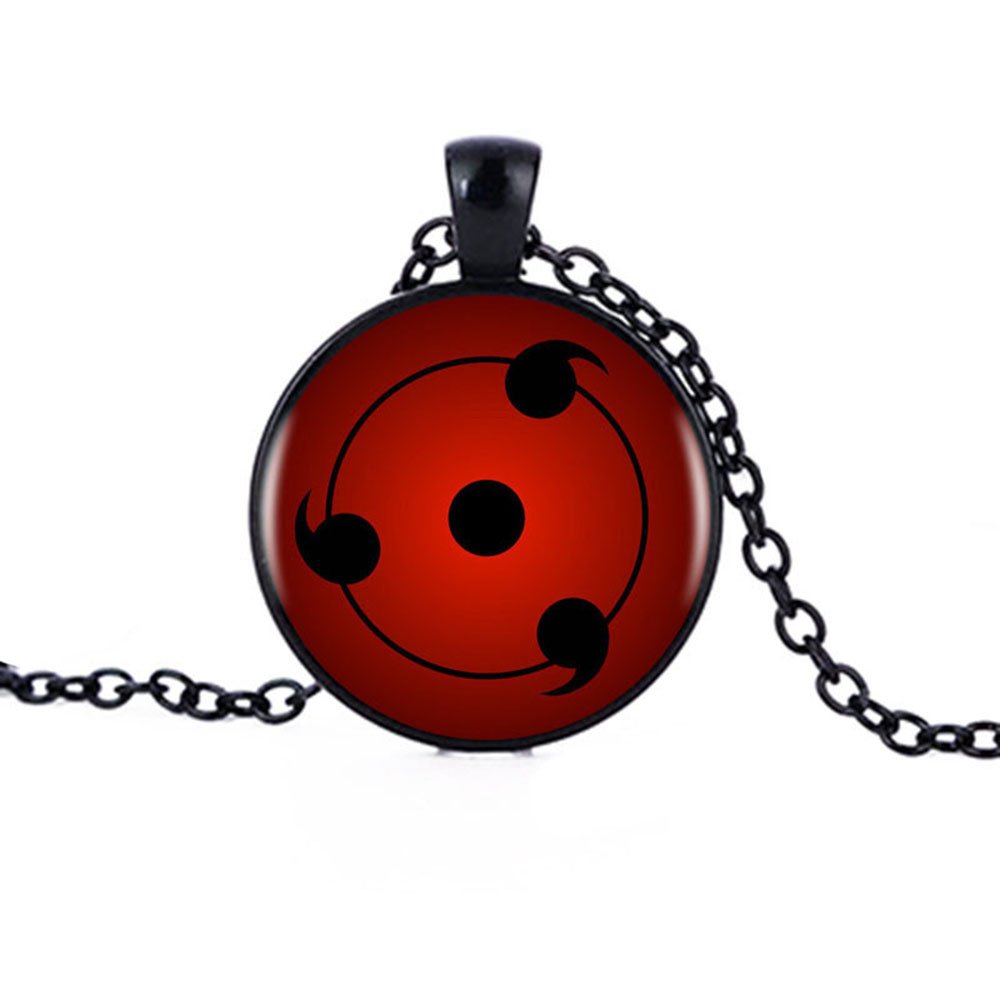 Buy Naruto Shippuden Sharingan Pendant Chain Necklace - Black/Metal (1 ...