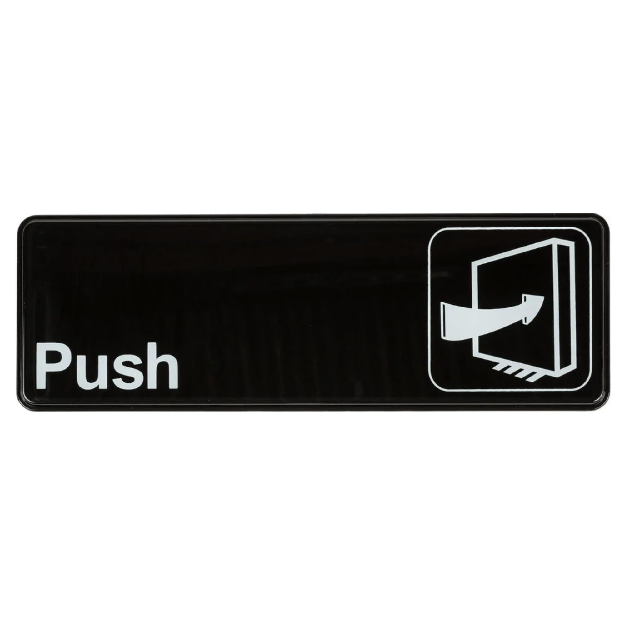 Amazon.com : Push Door Sign w/Adhesive Back - Durable and Wipe Clean ...