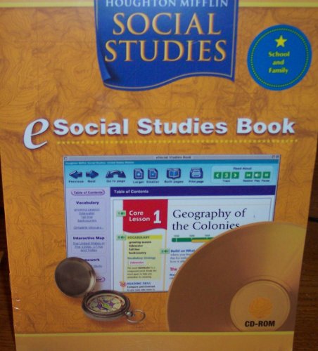Houghton Mifflin Social Studies: eBook CD-ROM Level 1 School and Family ...