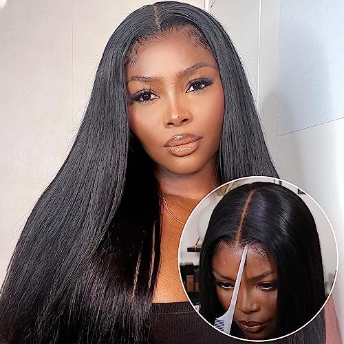 Amazon.com : HeadJoy Wear and Go Glueless Wigs Human Hair Pre Plucked ...