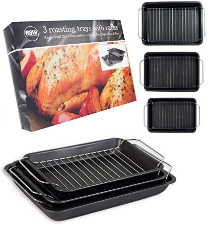 Lakeland Bakeware Non Stick Large Roasting Tin with Pouring Lip, 42x29 ...