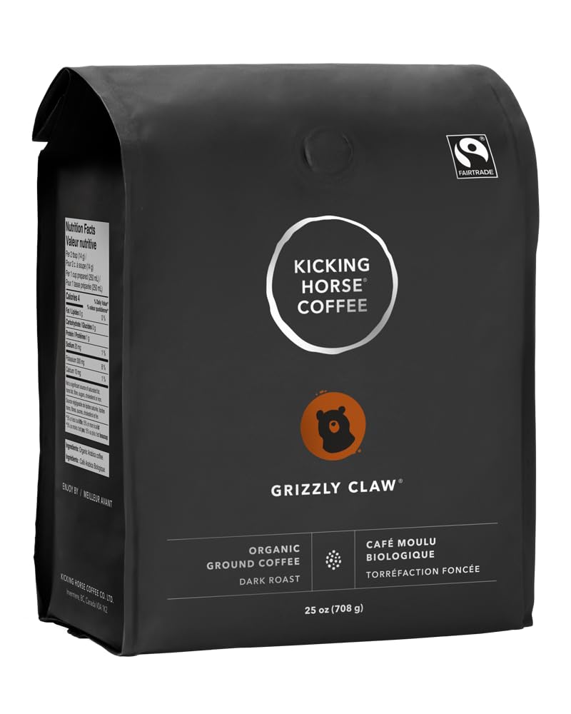 Kicking Horse Coffee - Grizzly Claw Blend, Ground 100% Arabica Coffee ...