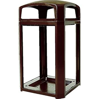 Rubbermaid Commercial Plastic 50-Gallon Landmark Dome Top Trash Can ...