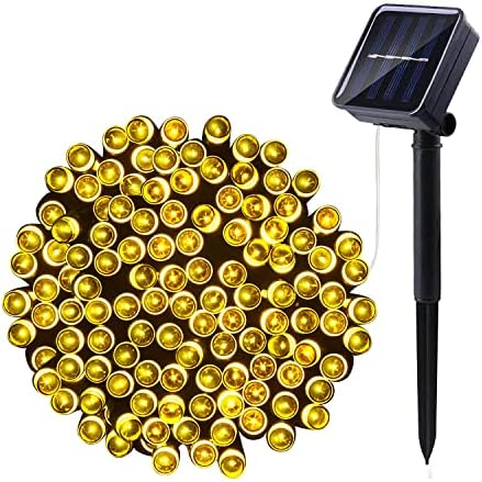 Solar String Lights Outdoor Waterproof Christmas Fairy Lights 100LED 8 ...