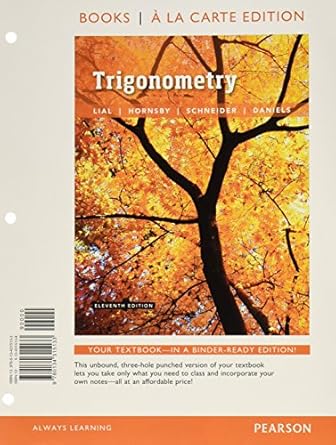 Trigonometry, Books a la Carte Edition plus MyLab Math with Pearson ...