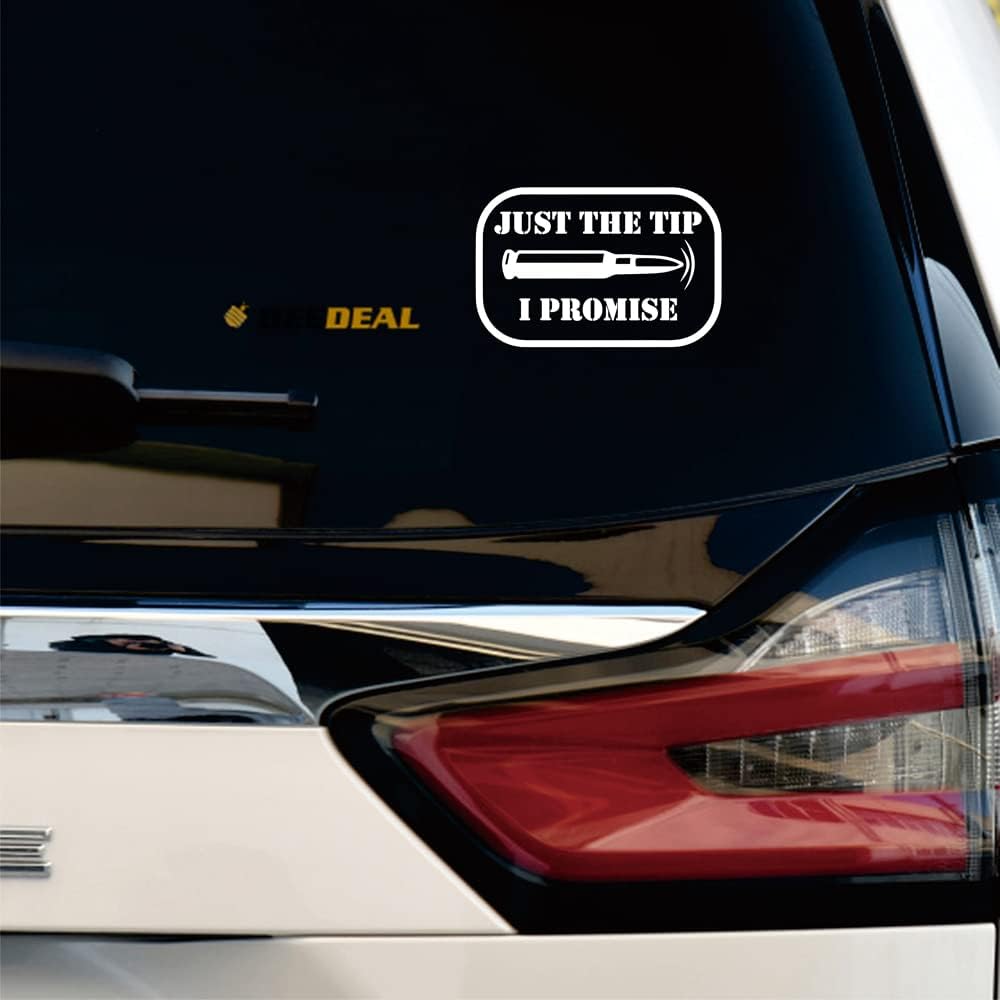 Amazon.com - Bullet Just The Tip I Promise Gun Rifle Warning Sticker ...