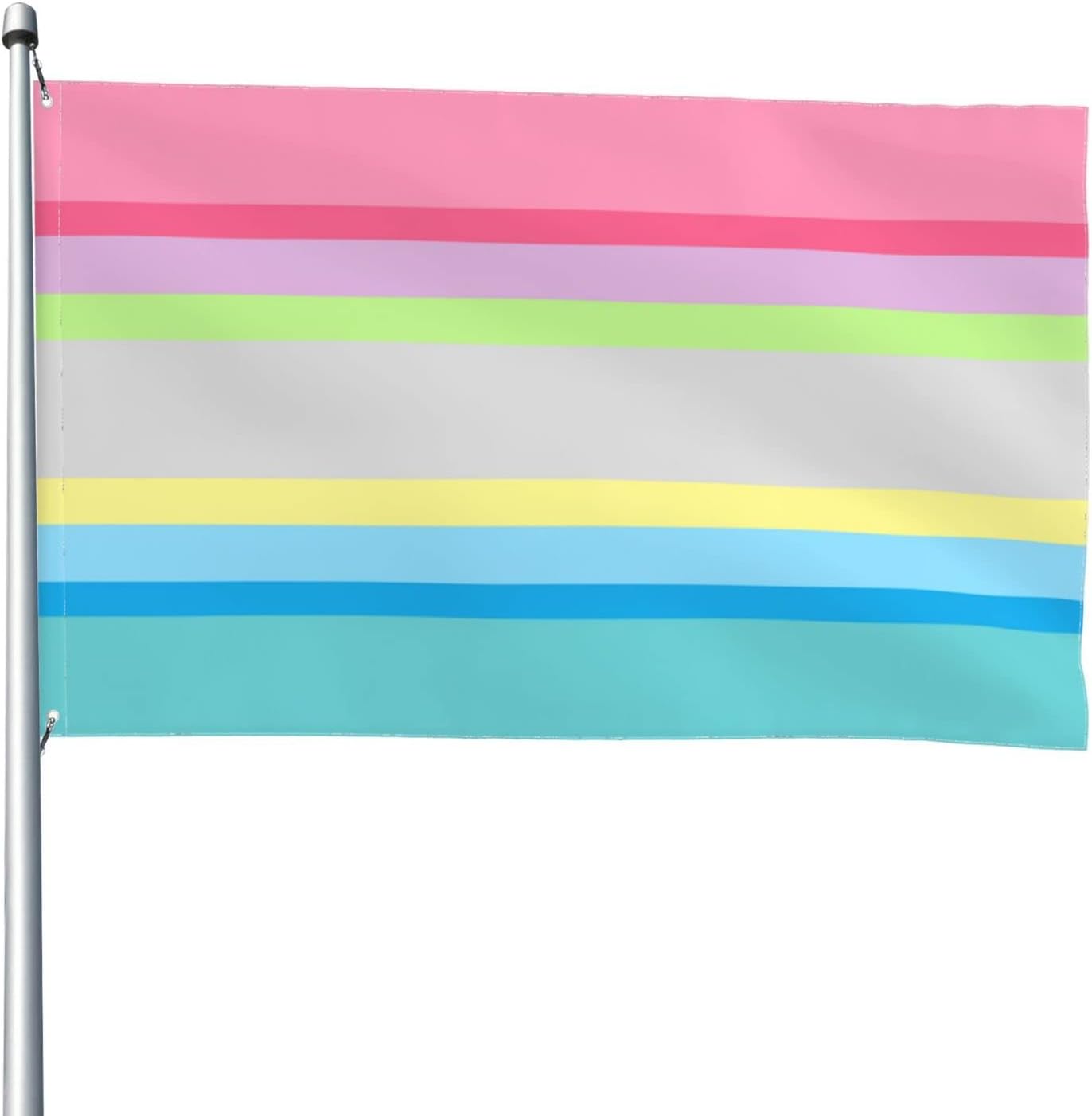 Amazon.com : Gender Questioning Pride Flag Flag 4X6 Feet - Vivid Color ...