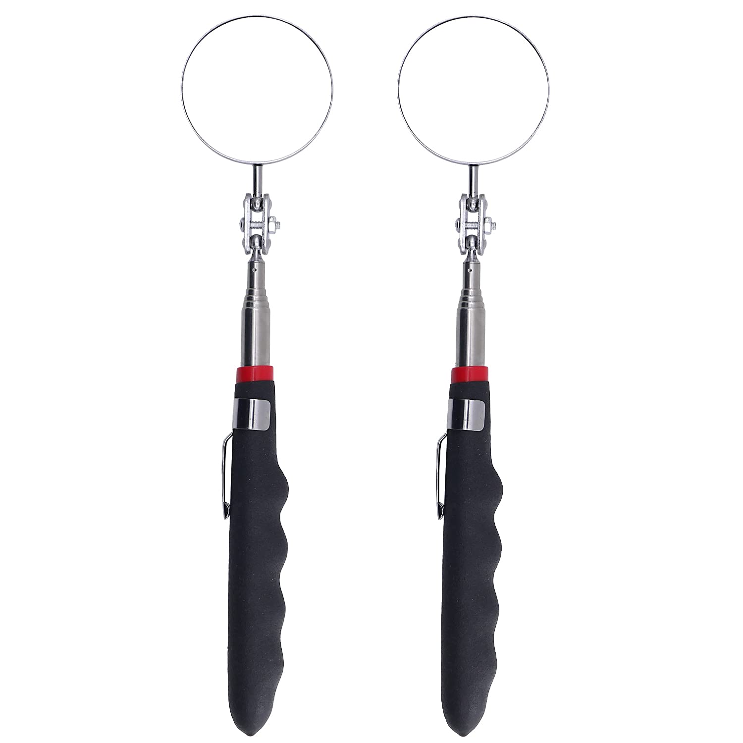 EDOBLUE 2-Inch Circular Telescopic Inspection Lens Black 2 Packs ...