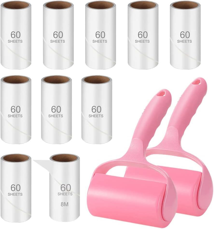 PETSDO 12 Pack of Lint Roller Refills - 252 Easy To Tear Sheets ...