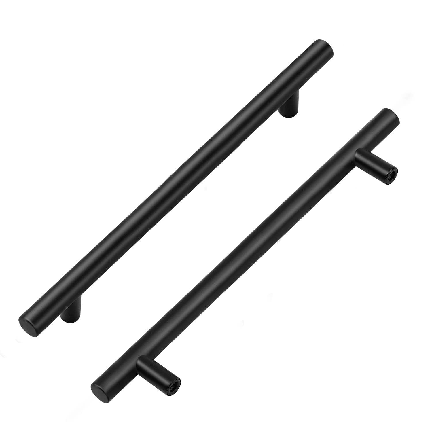 Home Expert 10 Pack 7-1/2 Inch Black Cabinet Handles Matte Black ...