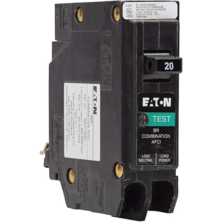 Eaton Corporation BRCAF120 Single Pole Type Br 1 Combo Arc Fault ...