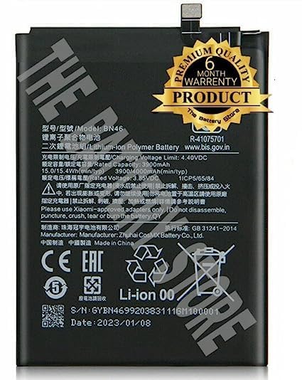 THE BATTERY STORE® Original BN46 Battery for Redmi Note 6, 8, Y3, 7 ...