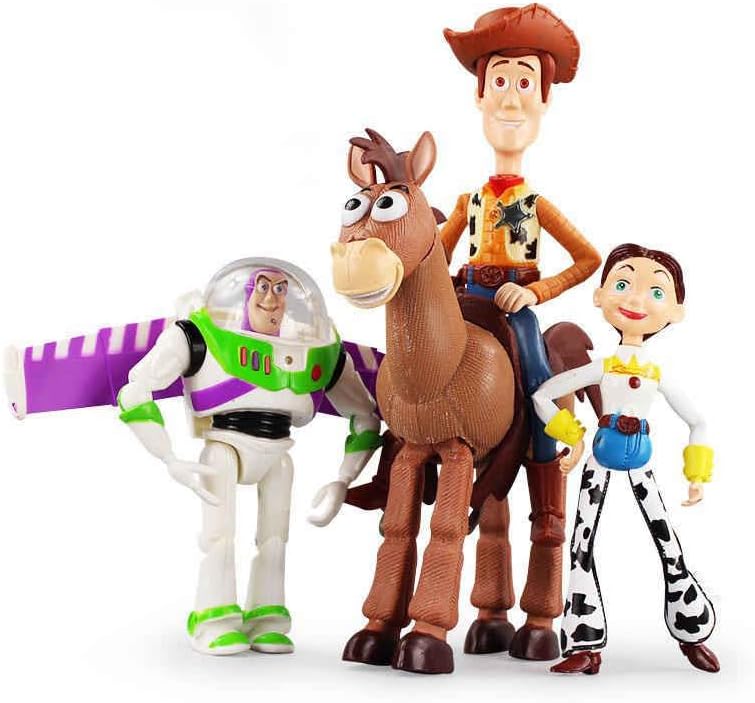 Buy RVM Toys Toy Story Set of 4 Woody Buzz Lightyear Action Figure ...