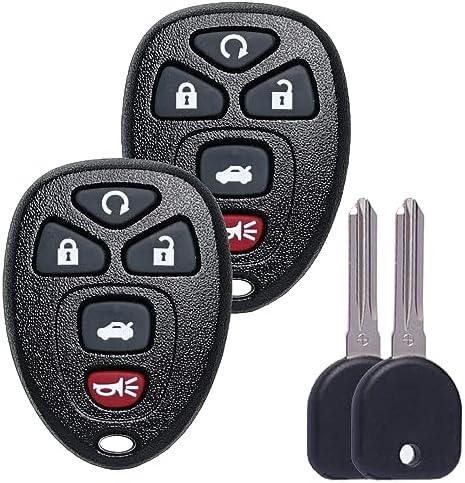 SUPALAND Key Fob Keyless Entry Transponder Ignition Key Fits for Chevy ...