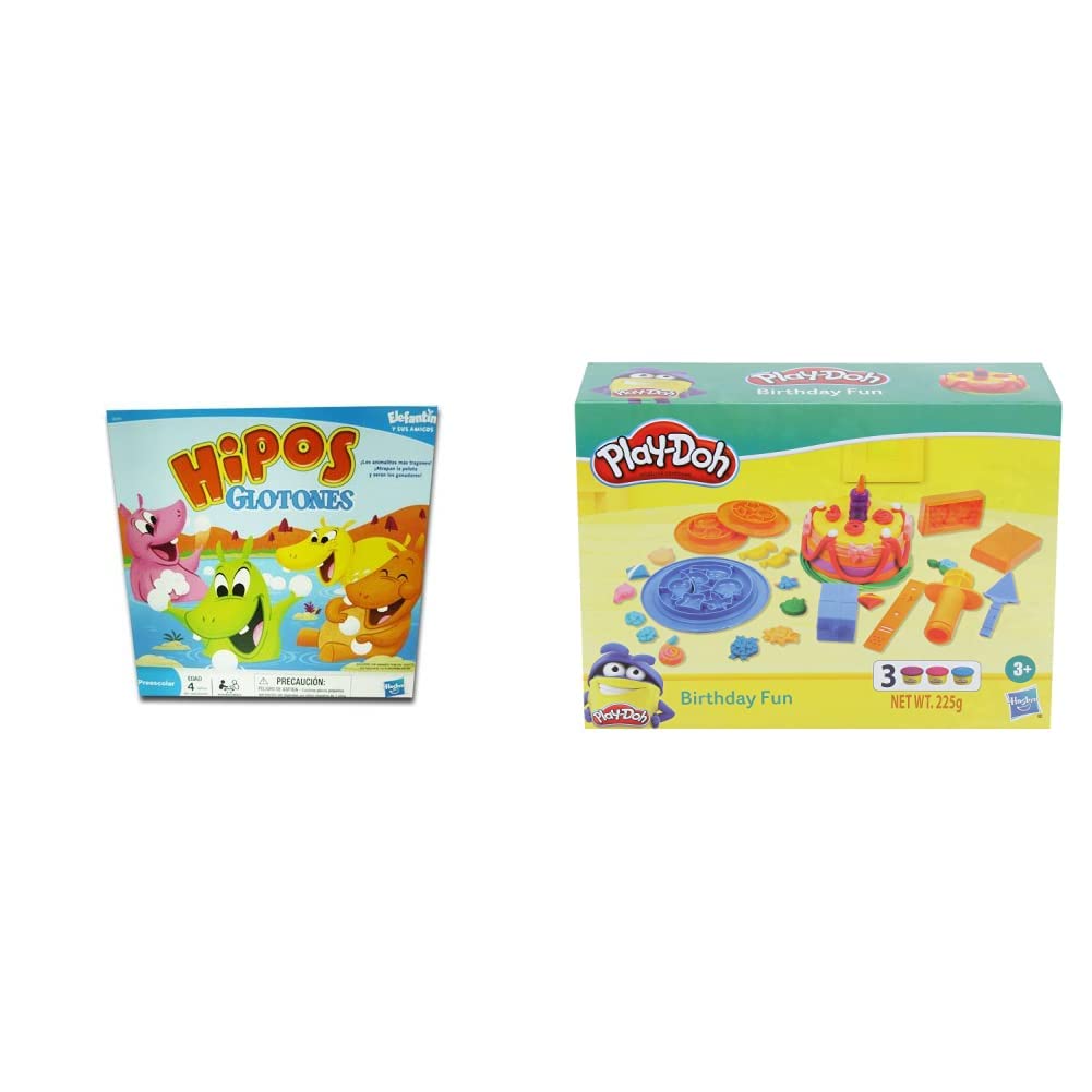 Buy Hasbro Gaming Hungry Hungry Hippos, Board Game, for Kids Ages 4 ...