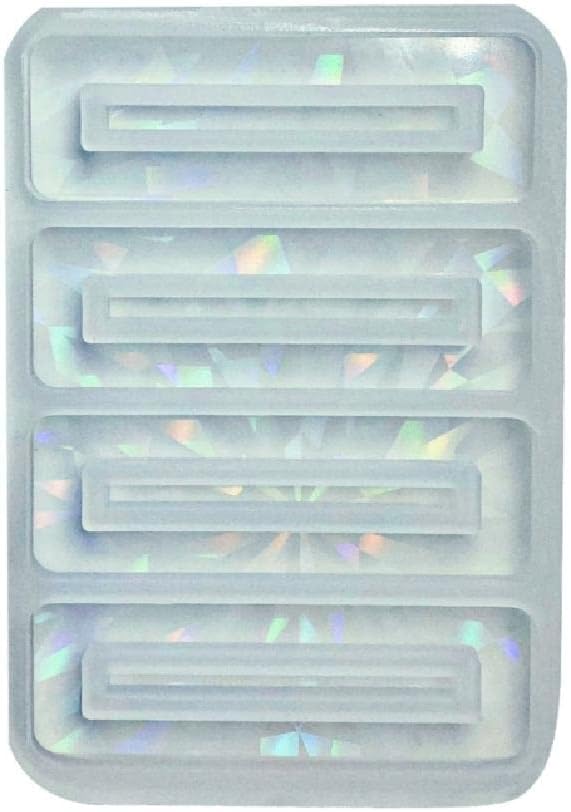 Amazon.com: Barrette Resin Molds DIY Hair Pin Casting Mold Holographic ...