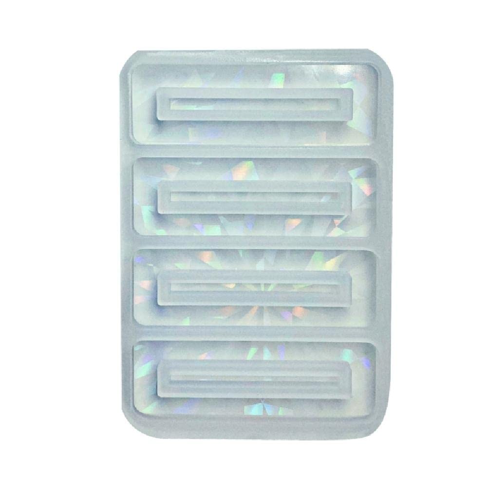 Amazon.com: Barrette Resin Molds DIY Hair Pin Casting Mold Holographic ...
