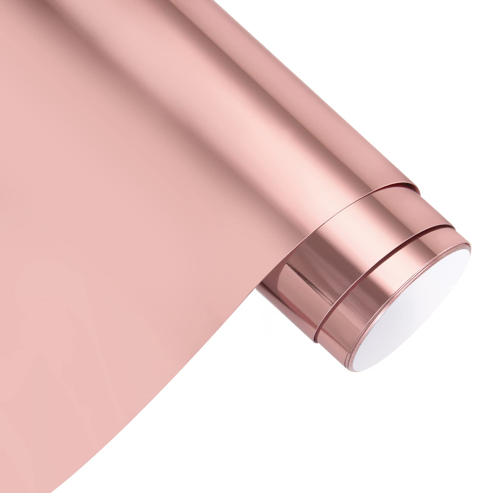 AHIJOY Heat Transfer Vinyl Rose Gold Iron on Vinyl Metallic Foil HTV 12 ...