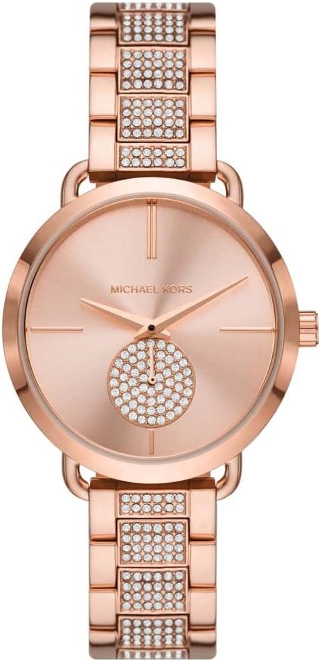 Michael Kors MK2663 Uhr Damenuhr Lederarmband vergoldet 5 bar Analog ...