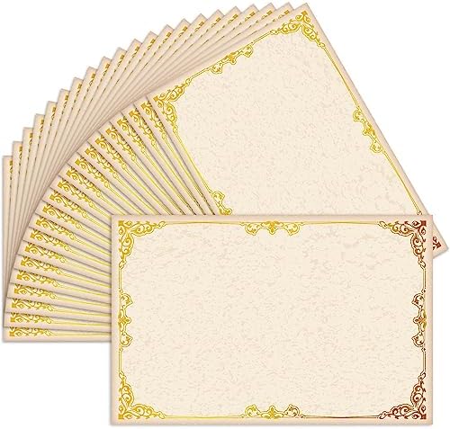 Amazon.com : 200 Sheets Certificate Paper for Printing 8.5 X 11 Inches ...