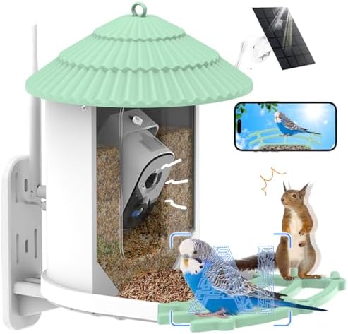 Smart Bird Feeder With 4K Camera - Solar Powered AI Bird Identification ...