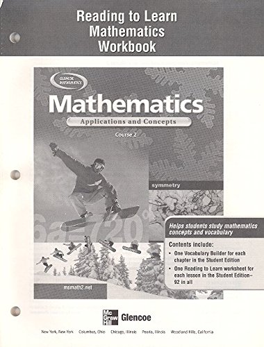 Amazon | Mathematics: Applications And Concepts, Course 2, Reading to ...