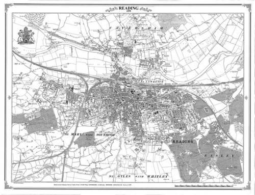 Buy Reading 1898 Heritage Cartography Victorian Town Map (Heritage ...